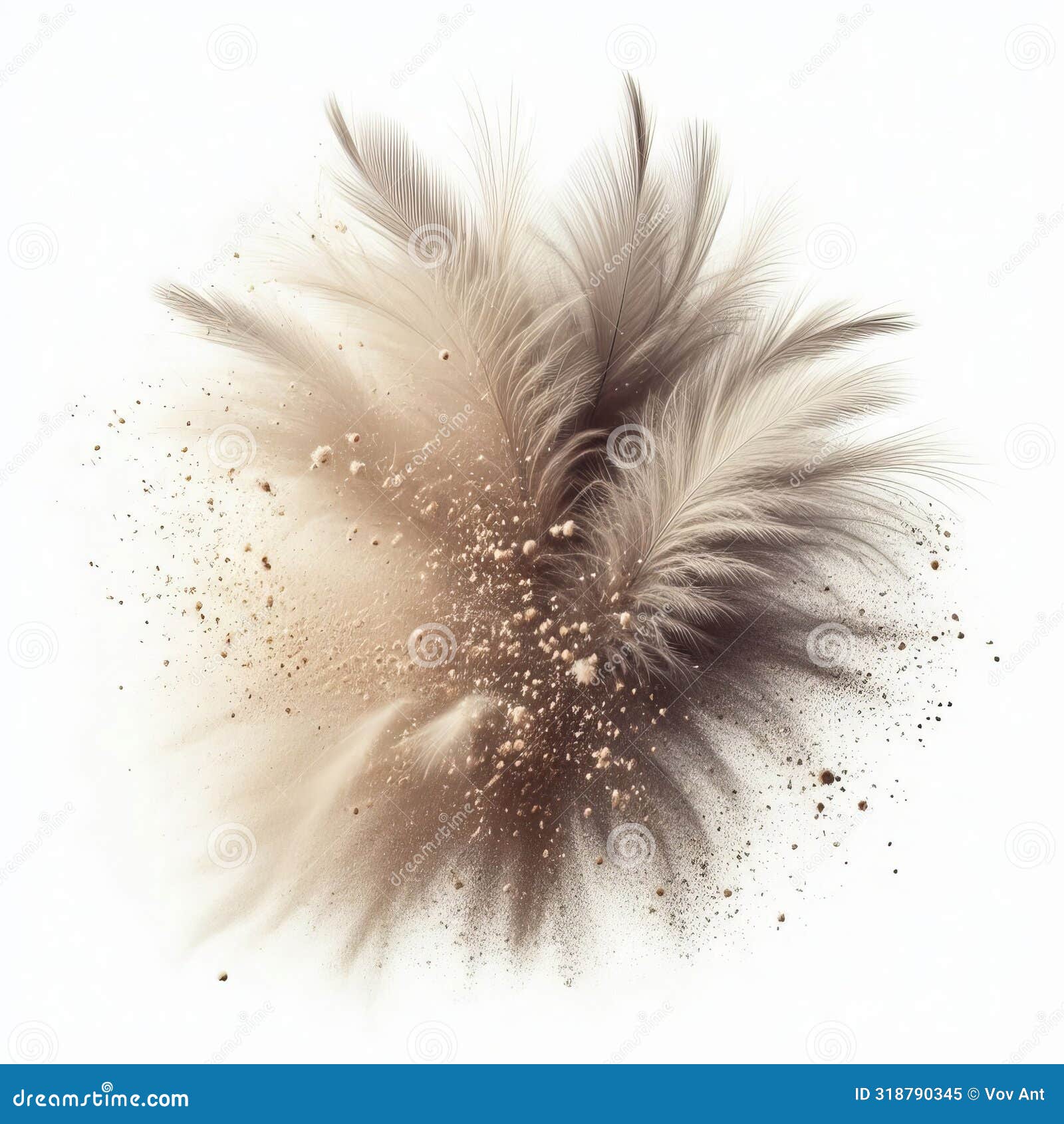 Dust Particles with a Feathery Appearance, Light and Delicate I Stock ...