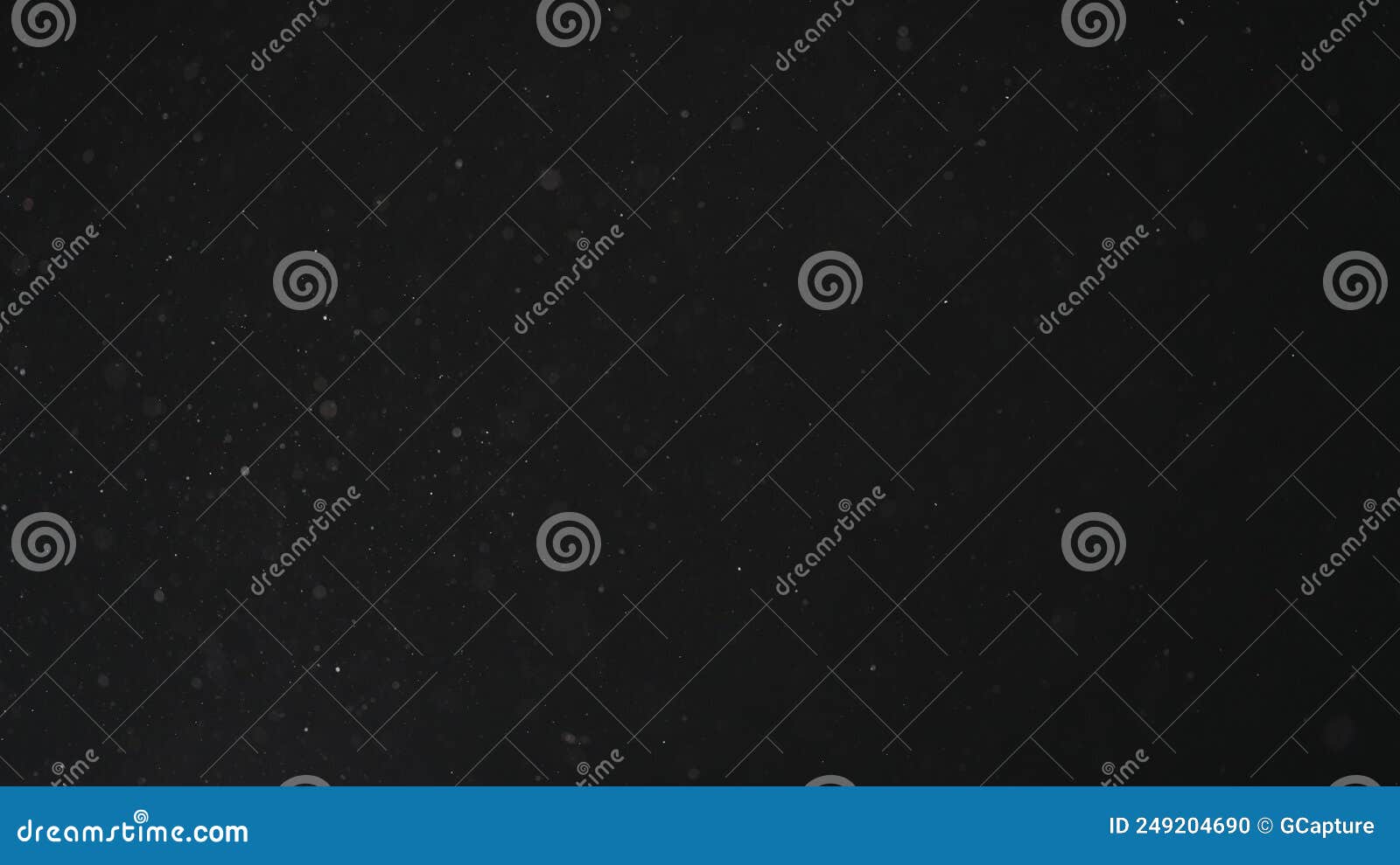 Dust Particles Float in Neutral Light on Black Background Stock Photo ...