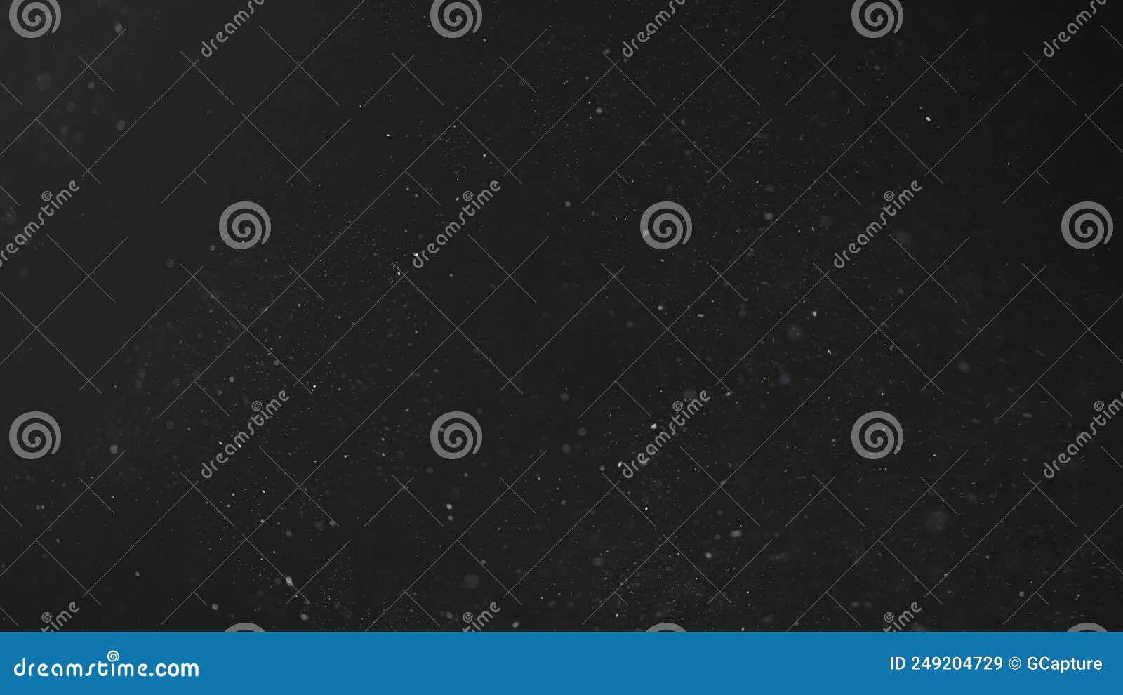 Dust Particles Float in Neutral Light on Black Background Stock Image ...