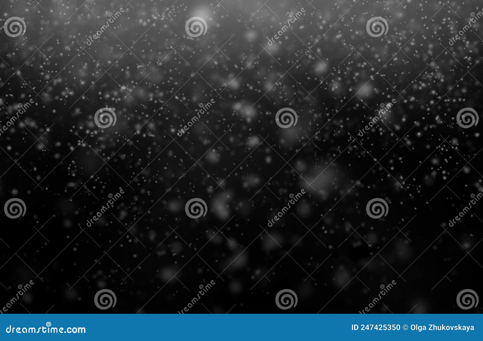 Dust Particles in the Light Rays on a Black Background Stock Photo ...