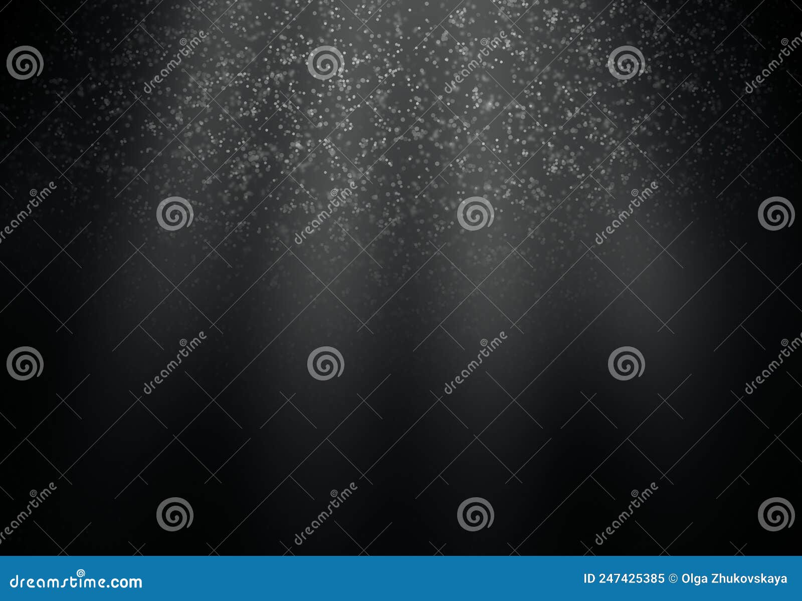 Dust Particles in the Light Rays on a Black Background Stock Image ...