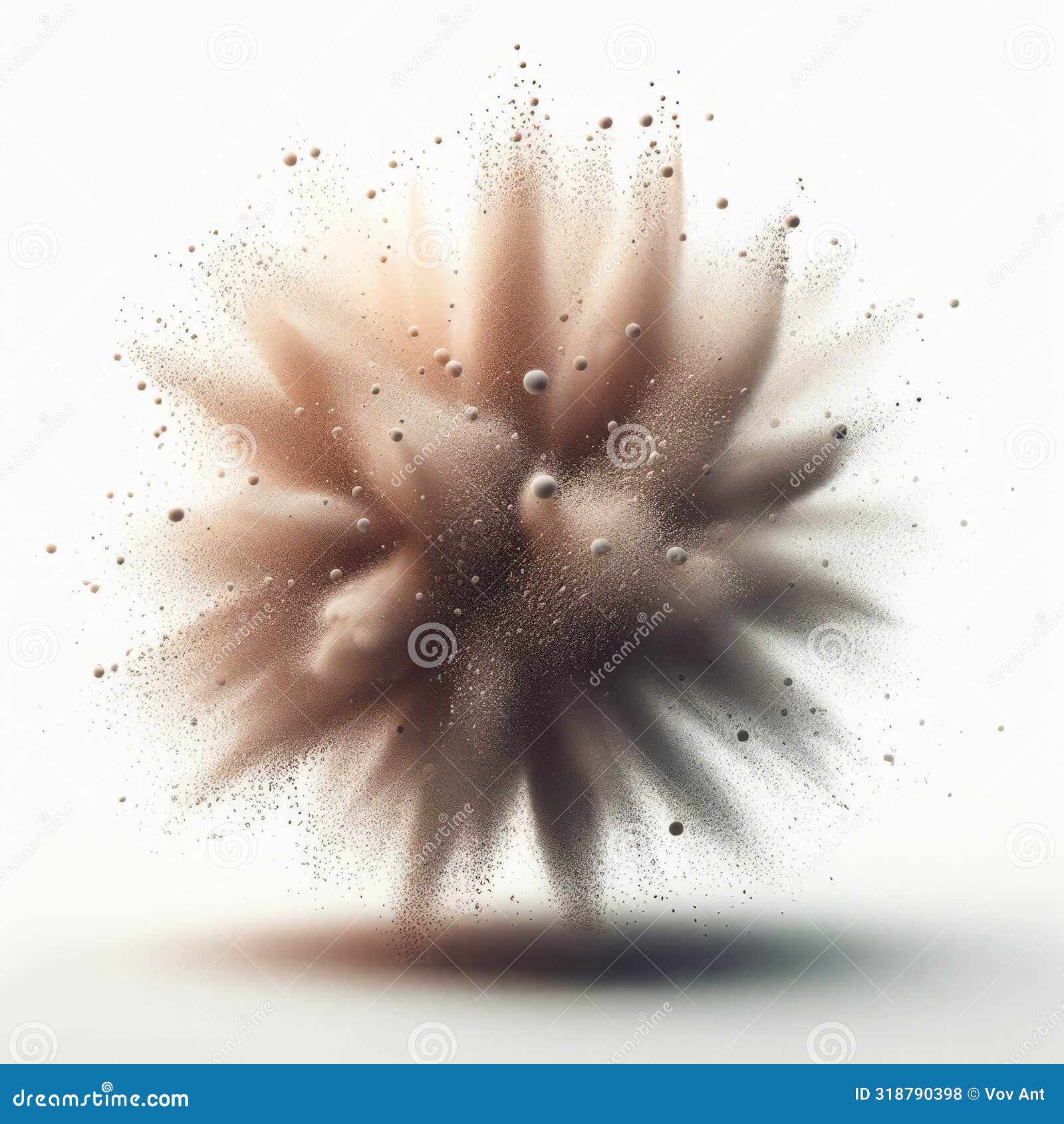 Dust Particles with a Smooth, Polished Surface, Reflecting Ligh Stock ...