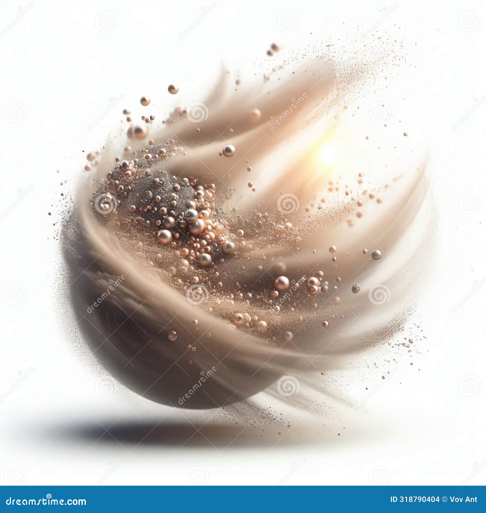 Dust Particles with a Smooth, Polished Surface, Reflecting Ligh Stock ...