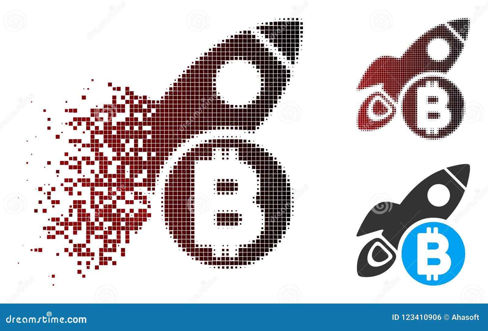 Dust Pixel Halftone Bitcoin Rocket Icon Stock Vector - Illustration of ... Dust Pixel Halftone Bitcoin Rocket Icon Stock Vector - Illustration of ...