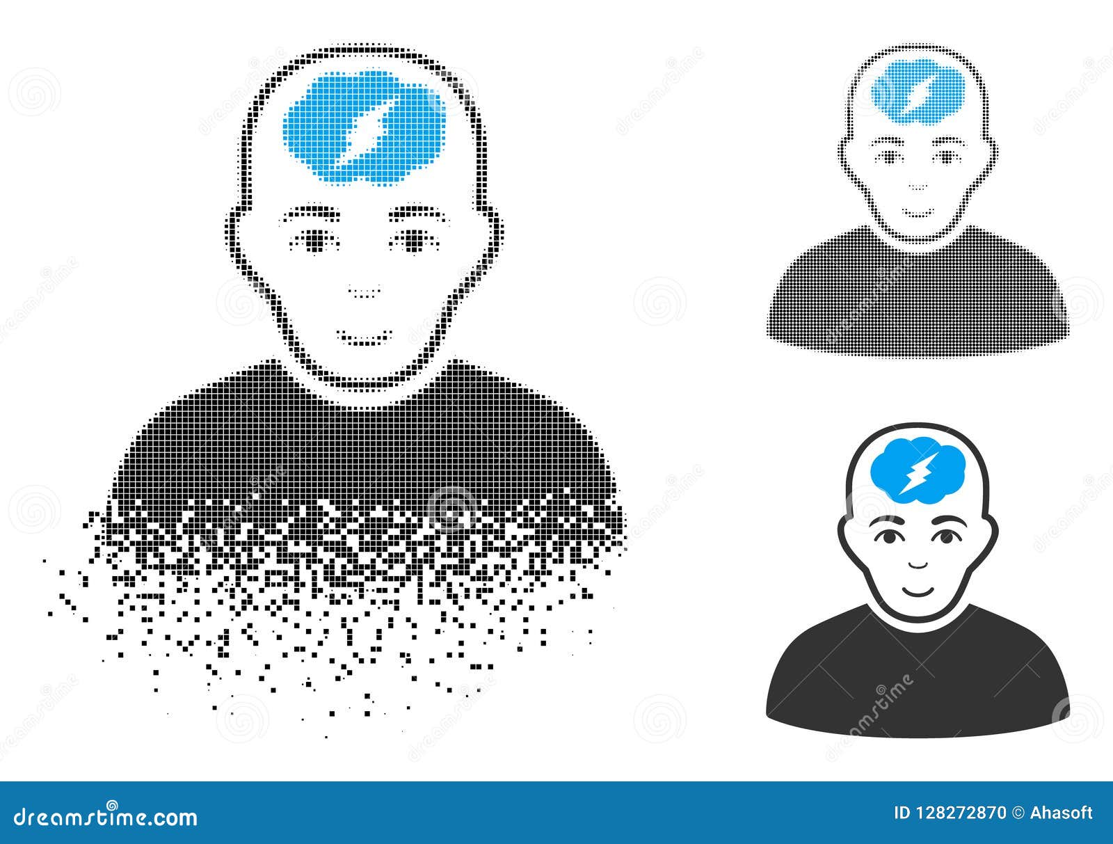 Dust Pixel Halftone Clever Boy Icon with Face Stock Vector ... Dust Pixel Halftone Clever Boy Icon with Face Stock Vector ...