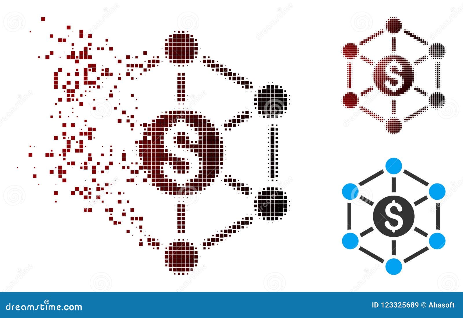 Dust Pixel Halftone Financial Radial Scheme Icon Stock Vector ... Dust Pixel Halftone Financial Radial Scheme Icon Stock Vector ...
