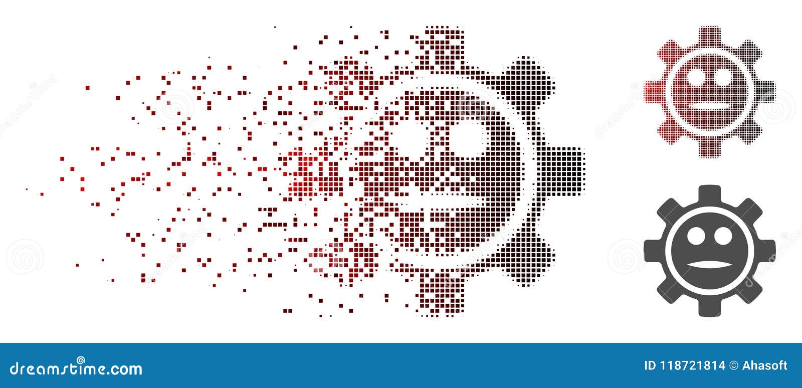 Dust Pixel Halftone Options Gear Neutral Smiley Icon Stock Vector ... Dust Pixel Halftone Options Gear Neutral Smiley Icon Stock Vector ...