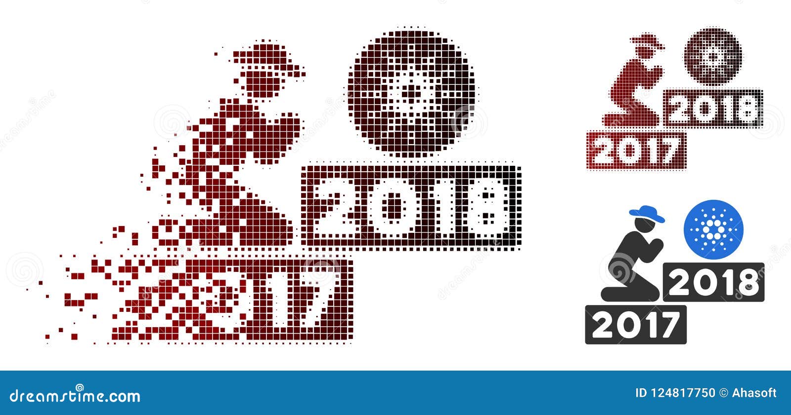 Dust Pixel Halftone Person Pray Cardano 2018 Icon Stock Vector ... Dust Pixel Halftone Person Pray Cardano 2018 Icon Stock Vector ...