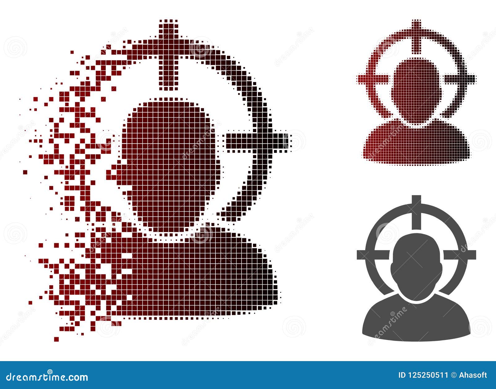 Dust Pixel Halftone Shoot Person Icon Stock Vector - Illustration of ... Dust Pixel Halftone Shoot Person Icon Stock Vector - Illustration of ...