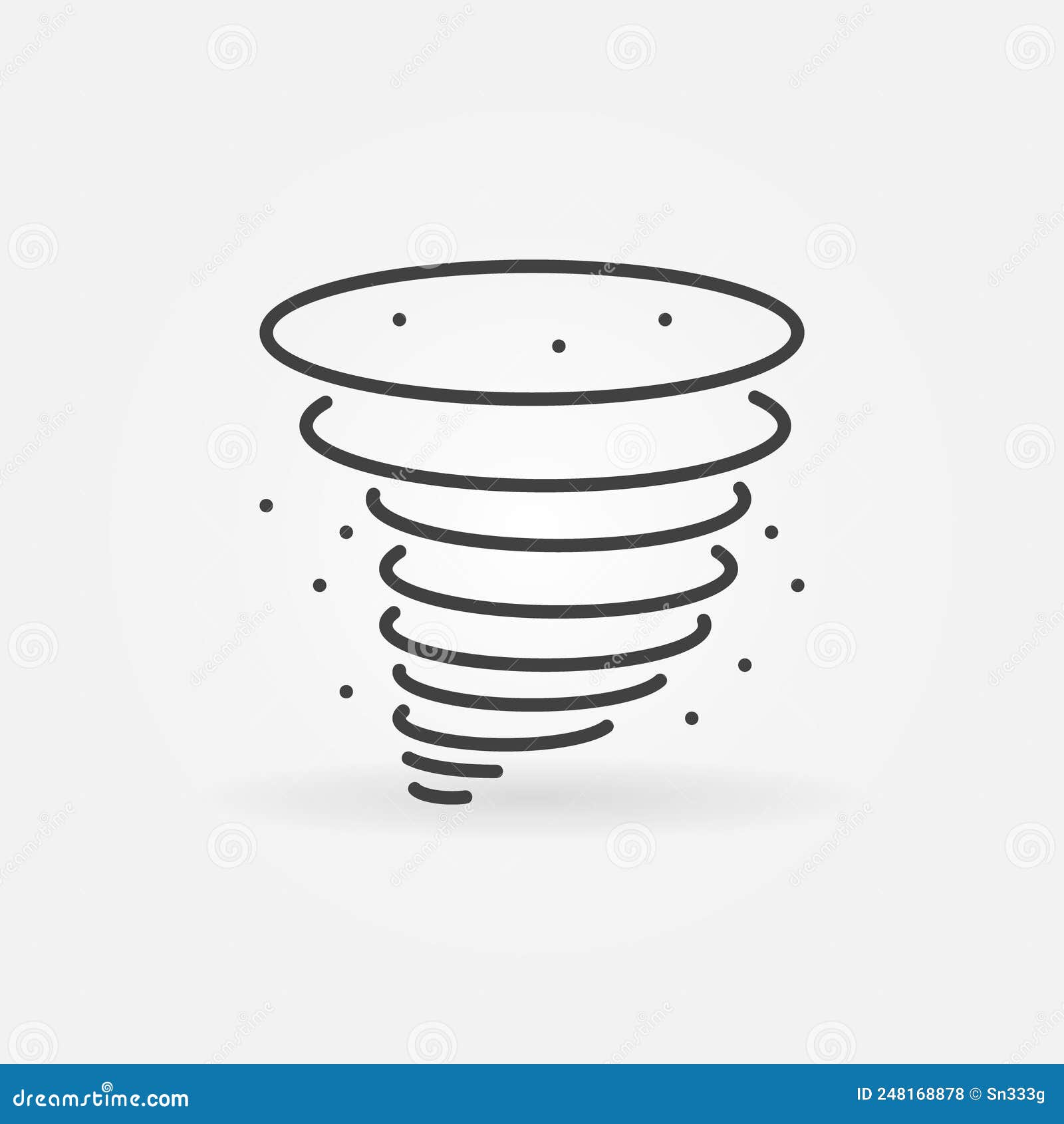 Dust Pollution Outline Vector Concept Icon or Sign Stock Vector ...