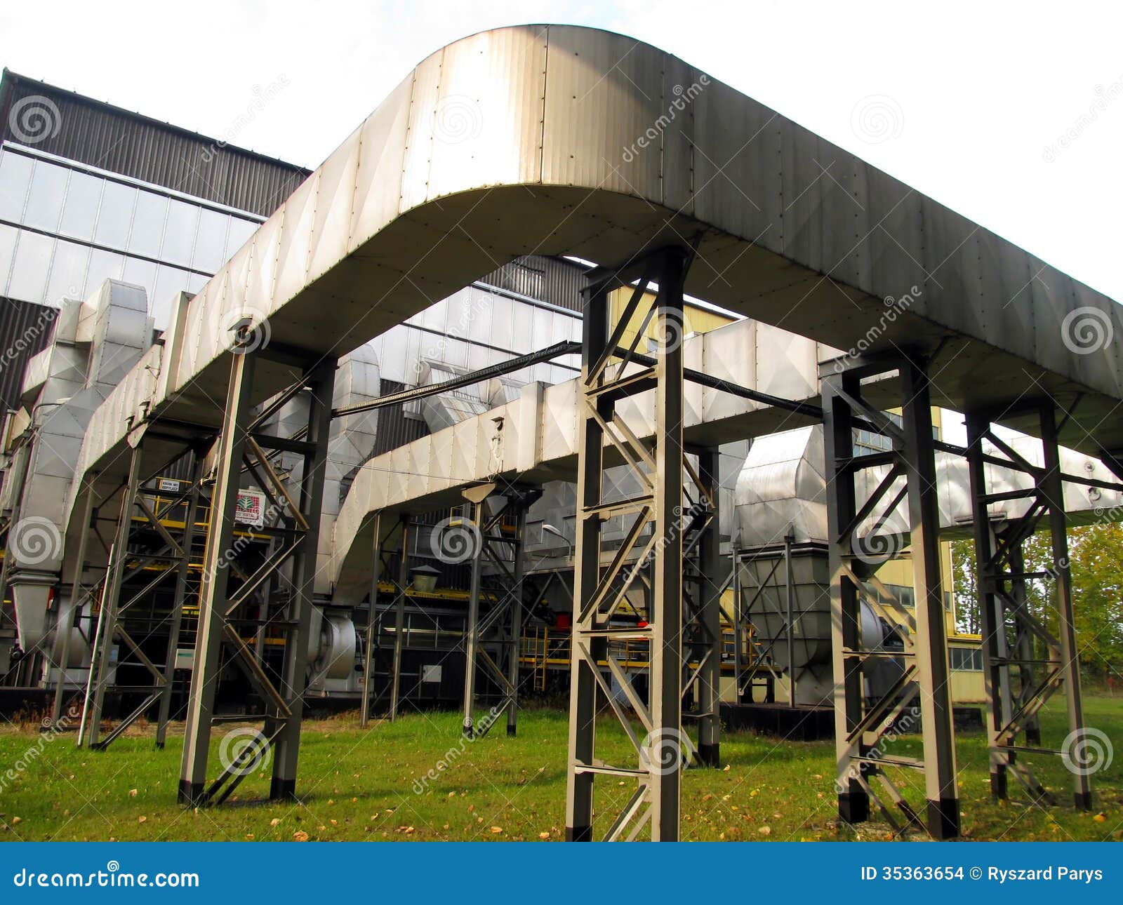 Dust Removal and Installation of the Chimney Flue Stock Photo - Image ...