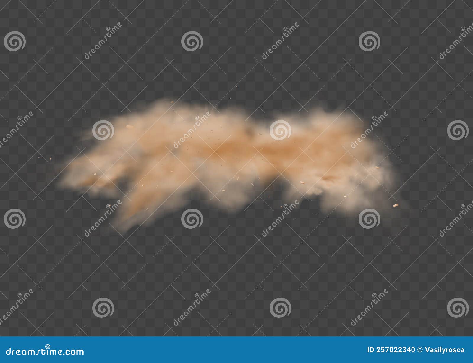 Dust Sand Cloud Dirt Air Vector Smog Transparent Element. Dusty Smoke ...