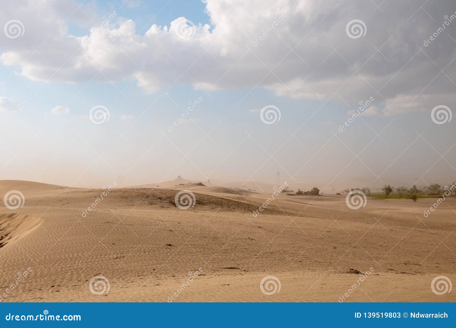 Dust storm in the desert stock image. Image of danger - 139519803