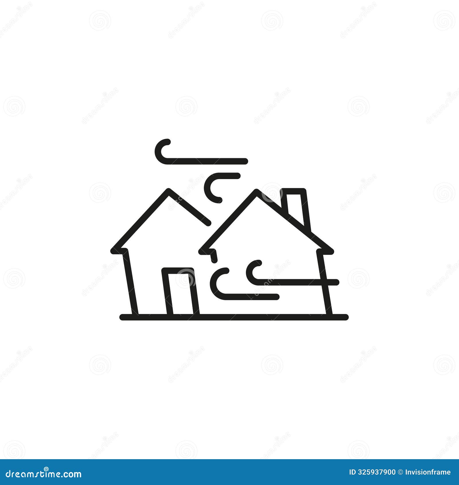 Dust Storm Icon stock illustration. Illustration of refuse - 325937900