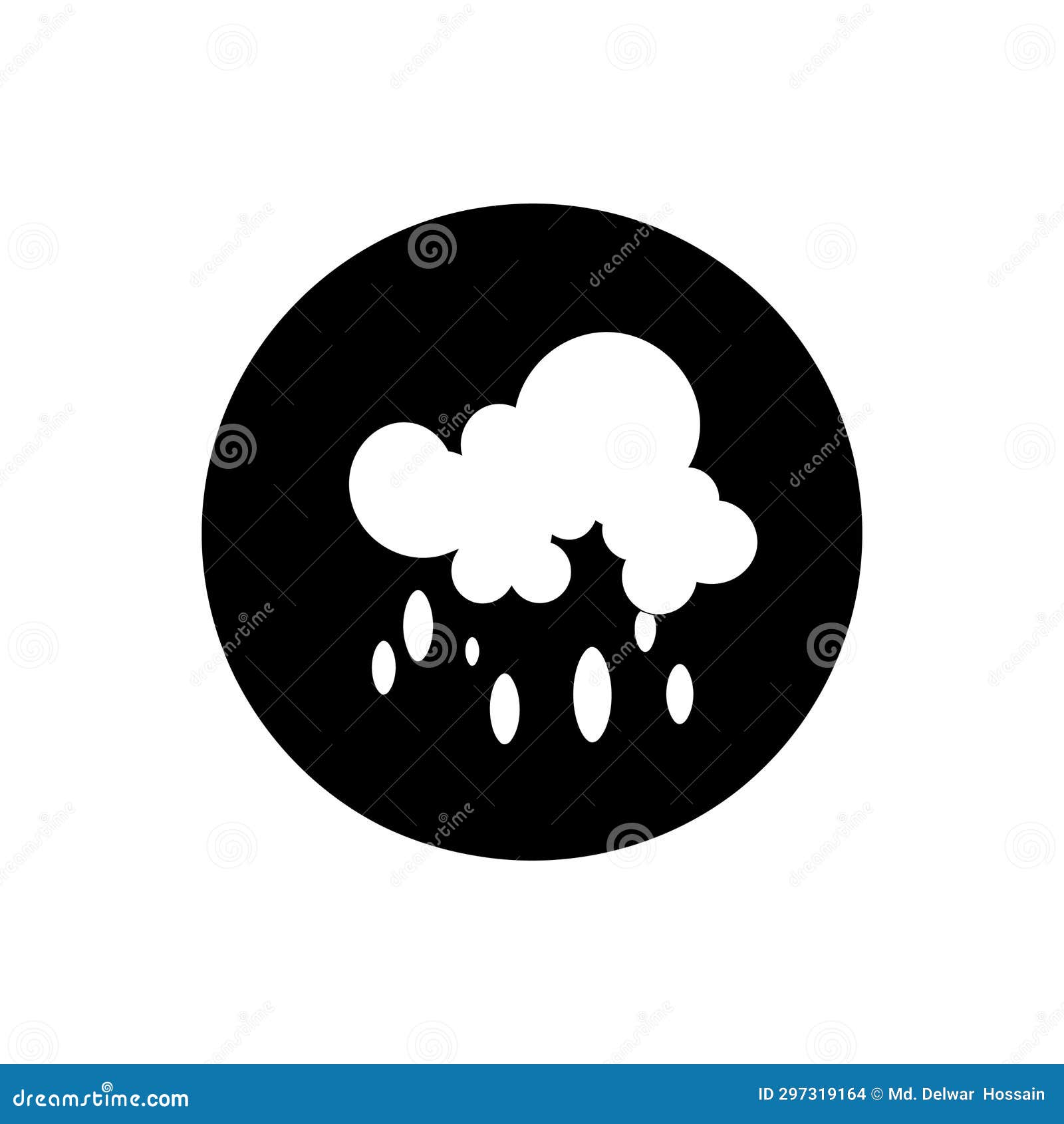 Dust Storm Icon stock vector. Illustration of gust, desert - 297319164