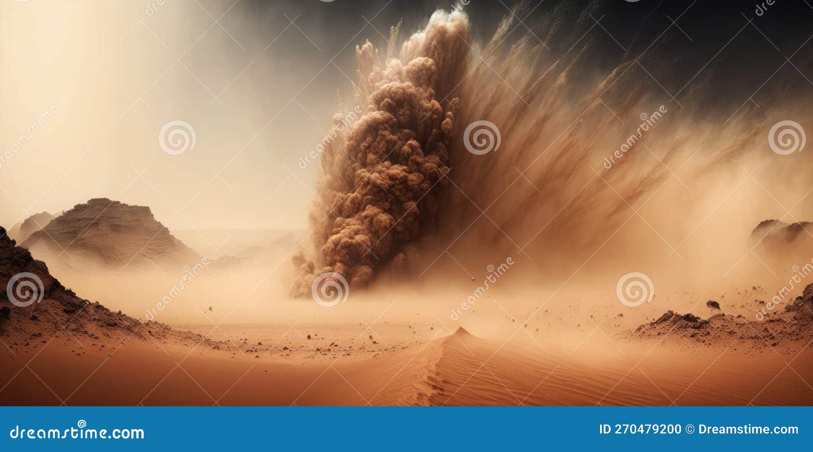 Dust Storms On Planet Mars