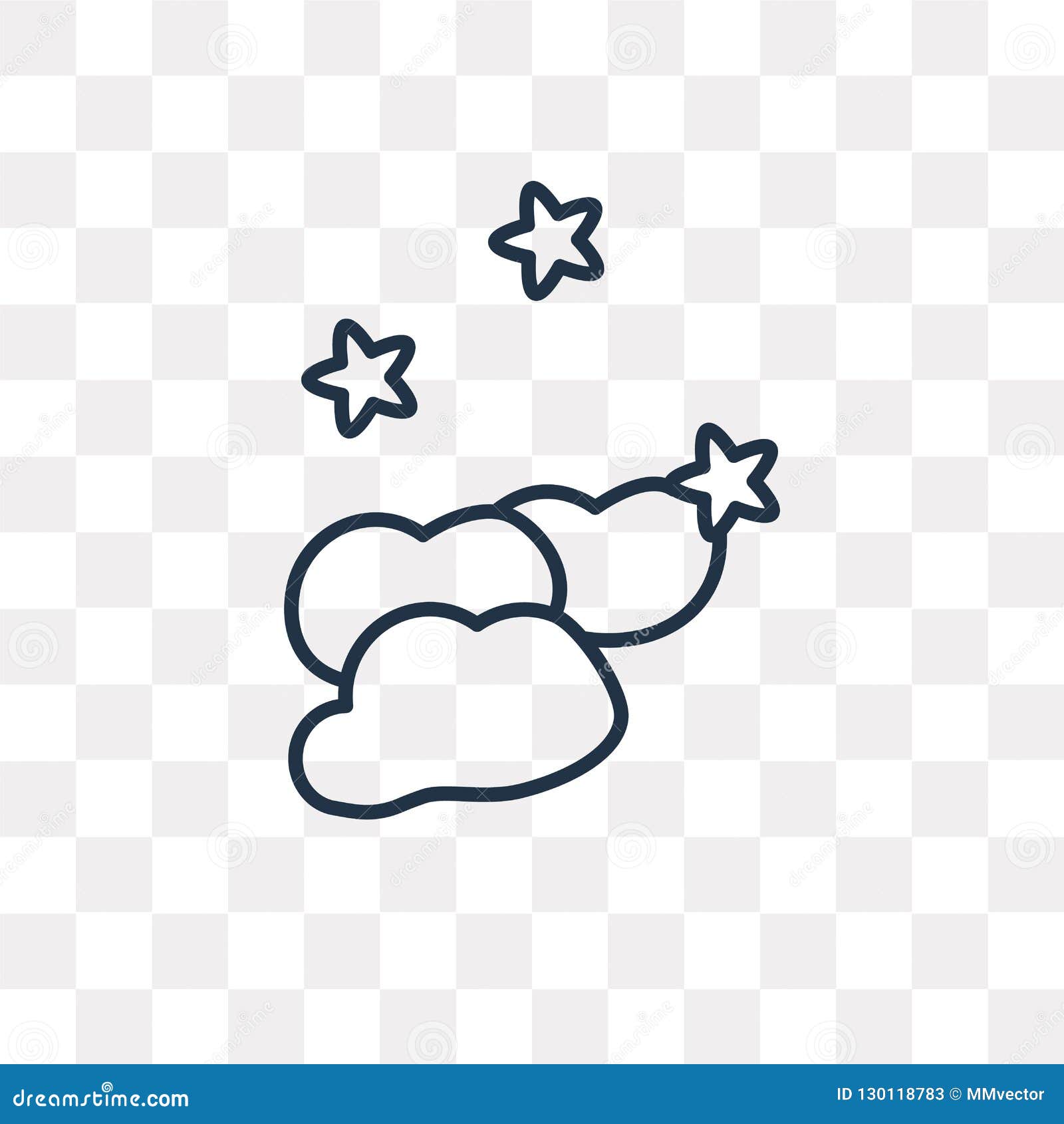 Dust Vector Icon Isolated on Transparent Background, Linear Dust Stock ...