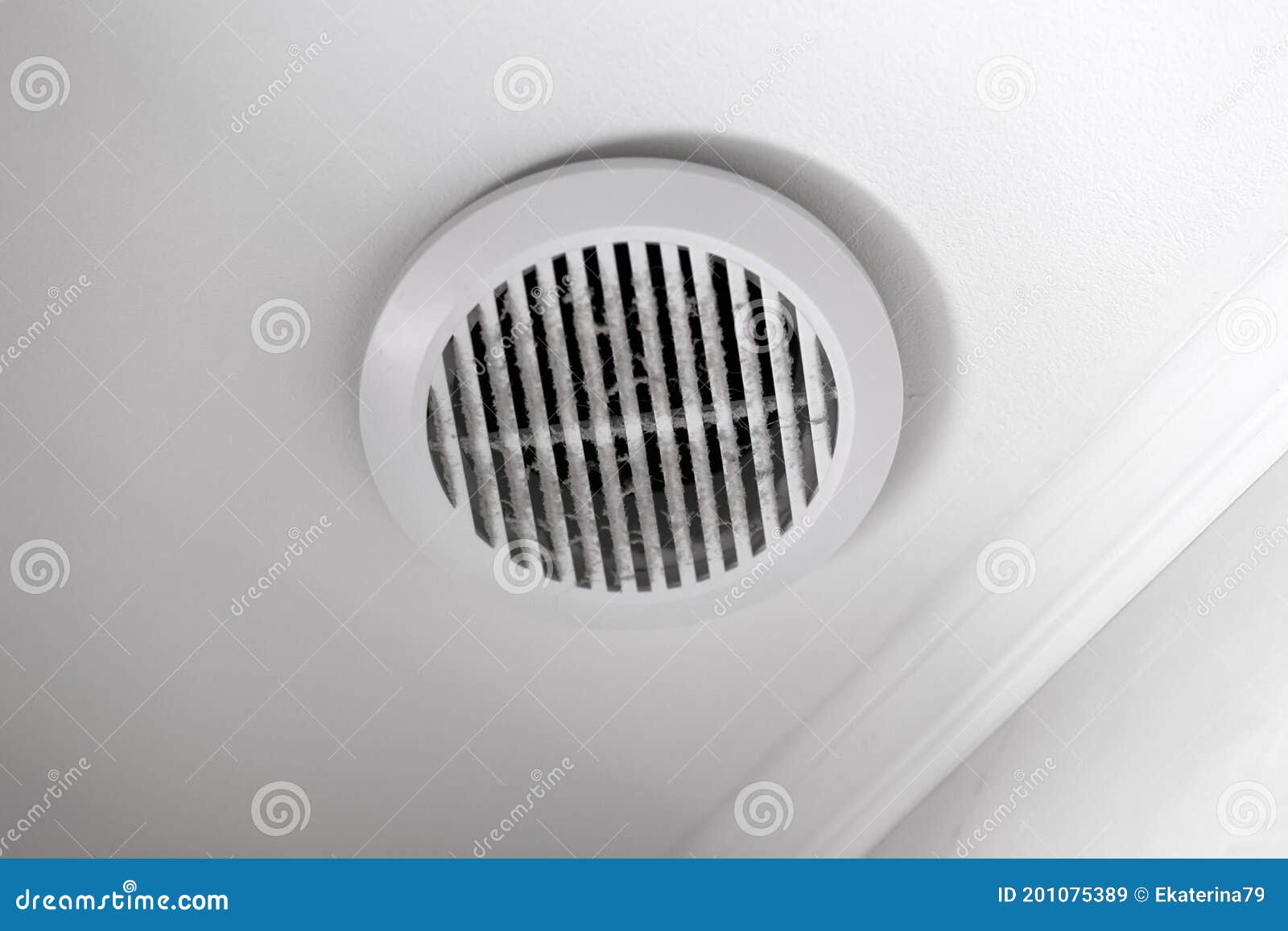 Dust Ventilation Grille on the Ceiling Stock Image - Image of bathroom ...