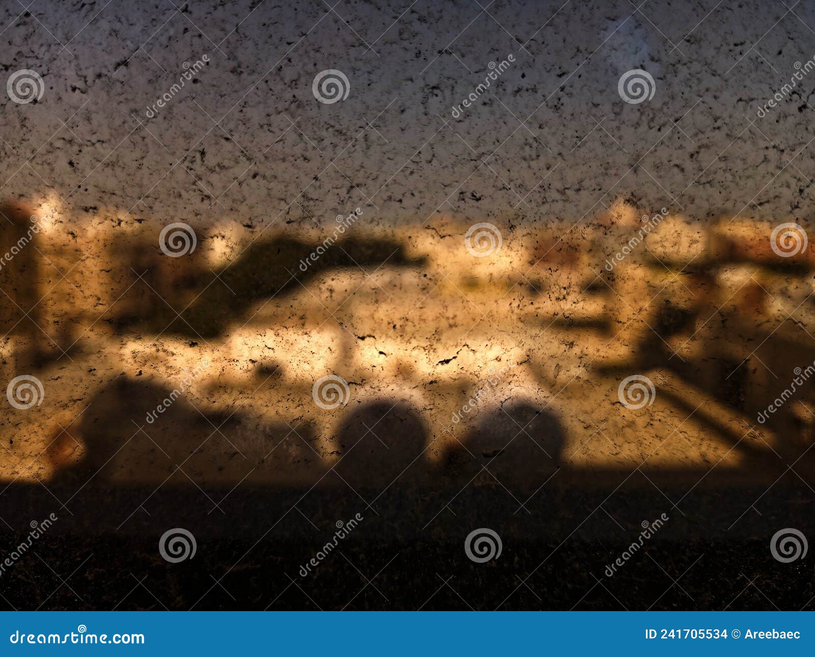 Dust on the Window Close-up Photography and Blurred View of Outside ...