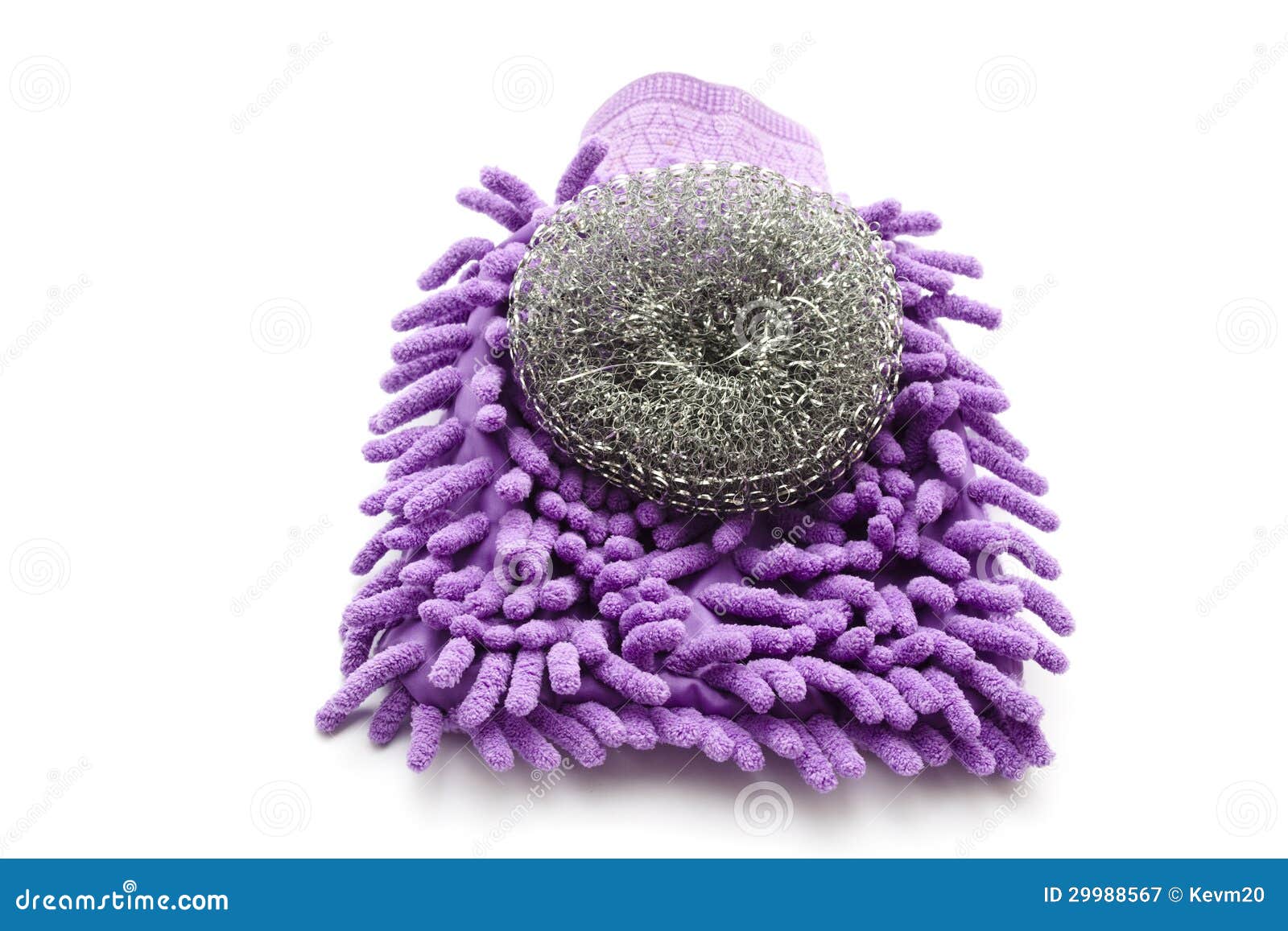 Dust Wiper with Steel Sponge Stock Image - Image of kitchenutensils ...