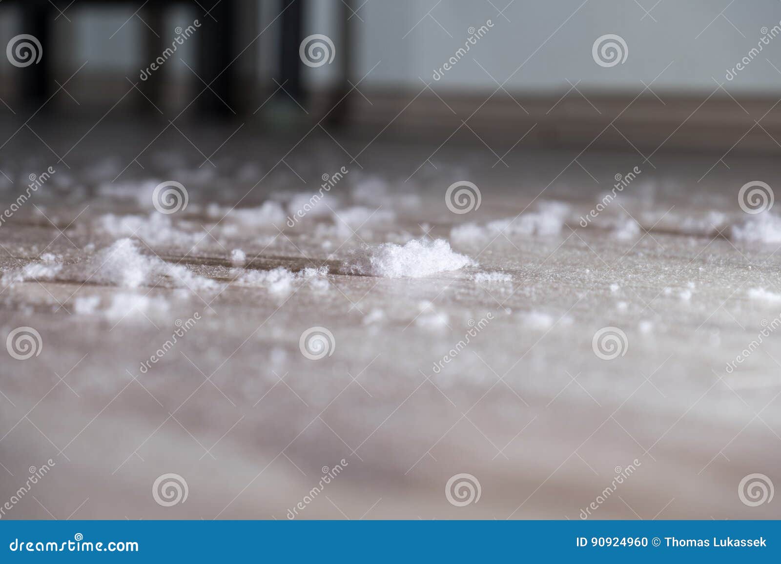 Dust on the wood floor stock photo. Image of floor, allergy - 90924960