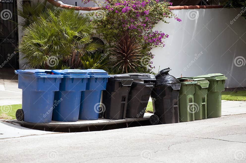 Dustbin containers stock image. Image of dustbin, recycle - 19643459