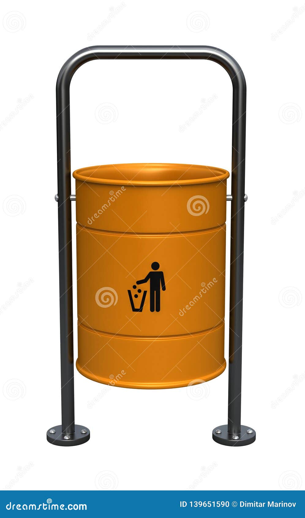 Dustbin stock illustration. Illustration of street, rubbish - 139651590
