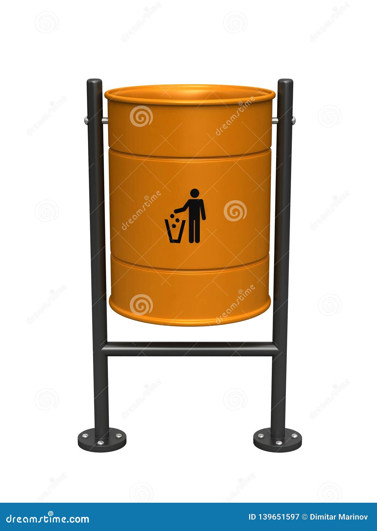 Dustbin stock illustration. Illustration of rendering - 139651597