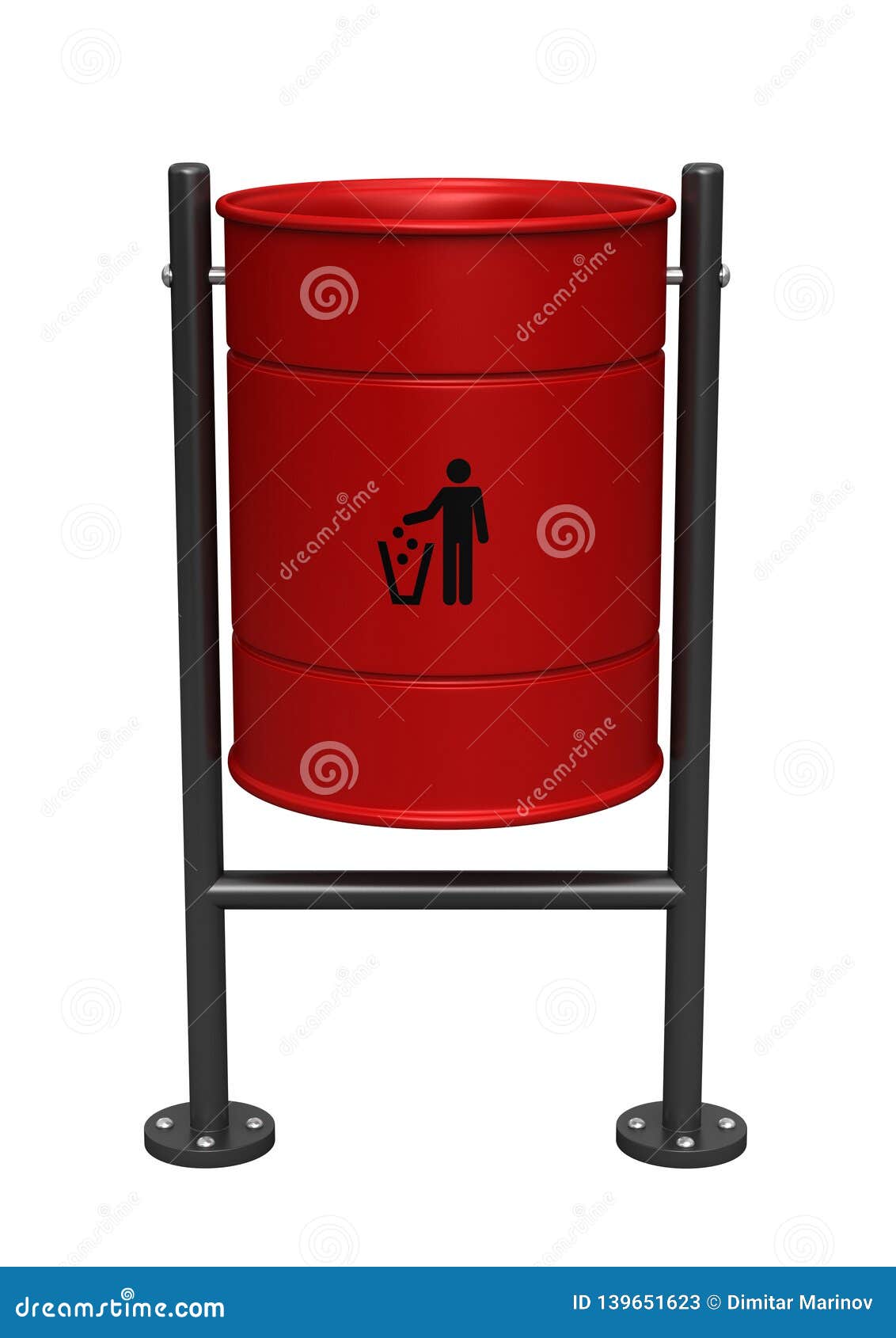 Dustbin stock illustration. Illustration of garden, park - 139651623