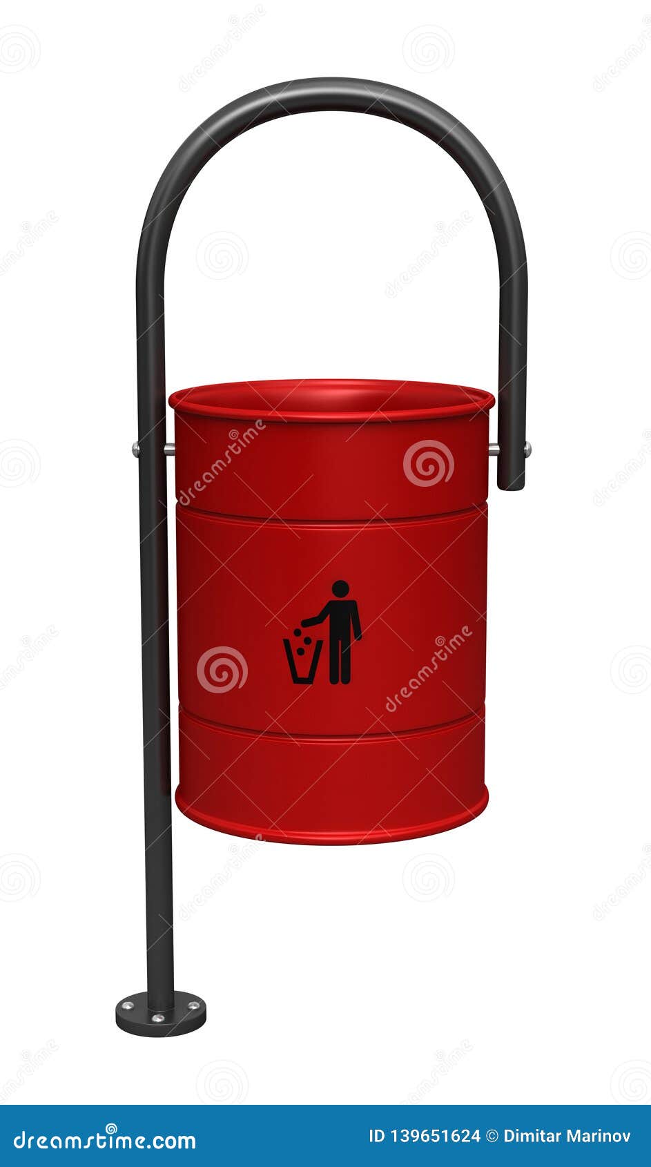 Dustbin stock illustration. Illustration of isolated - 139651624