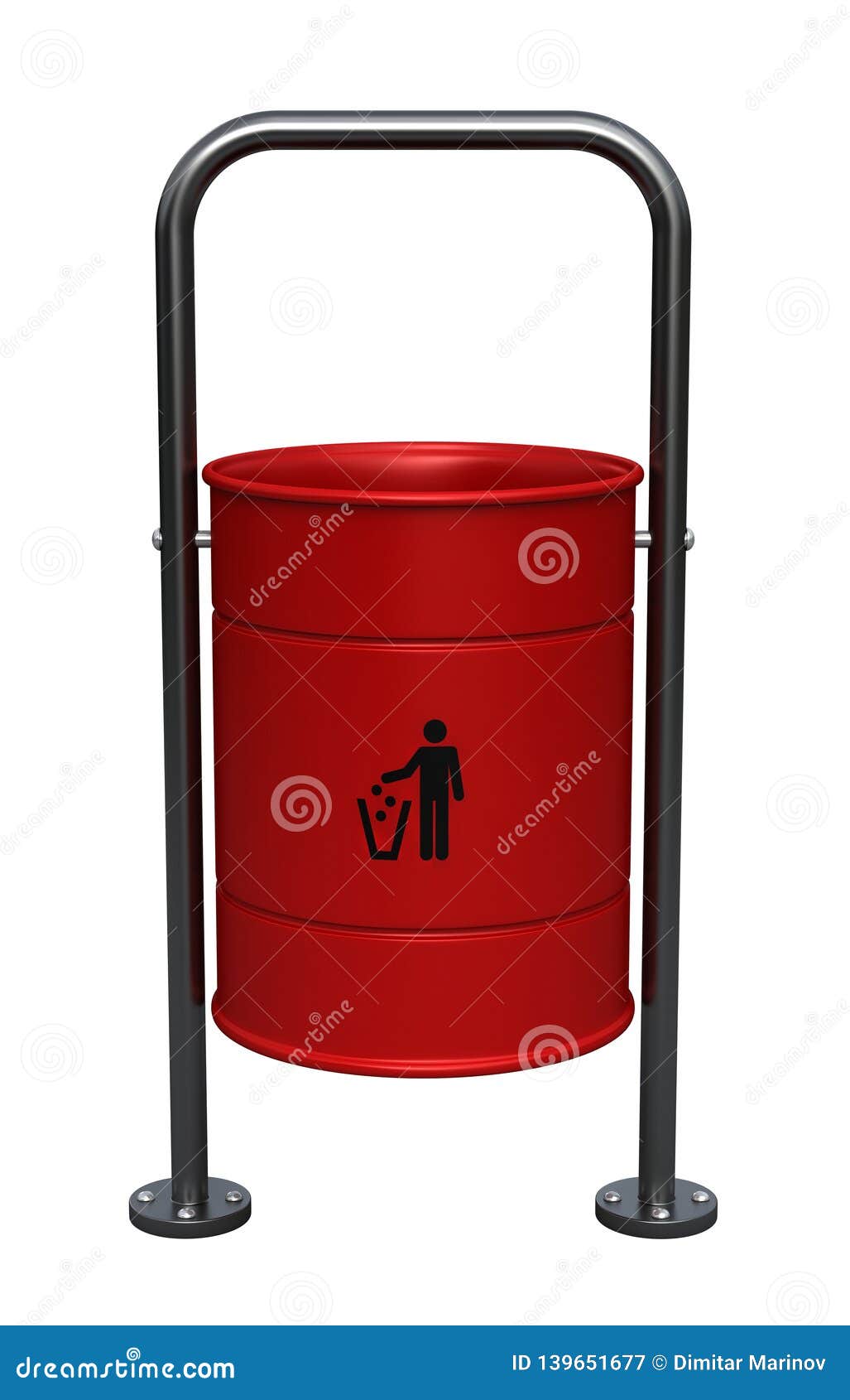 Dustbin stock illustration. Illustration of rubbish - 139651677