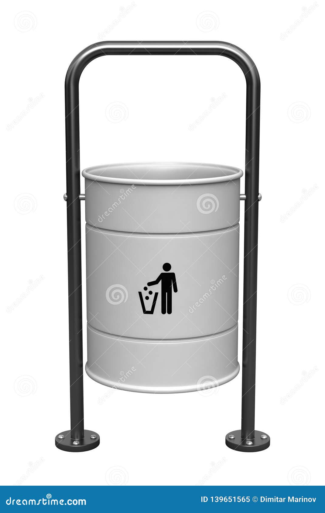 Dustbin stock illustration. Illustration of rendering - 139651565