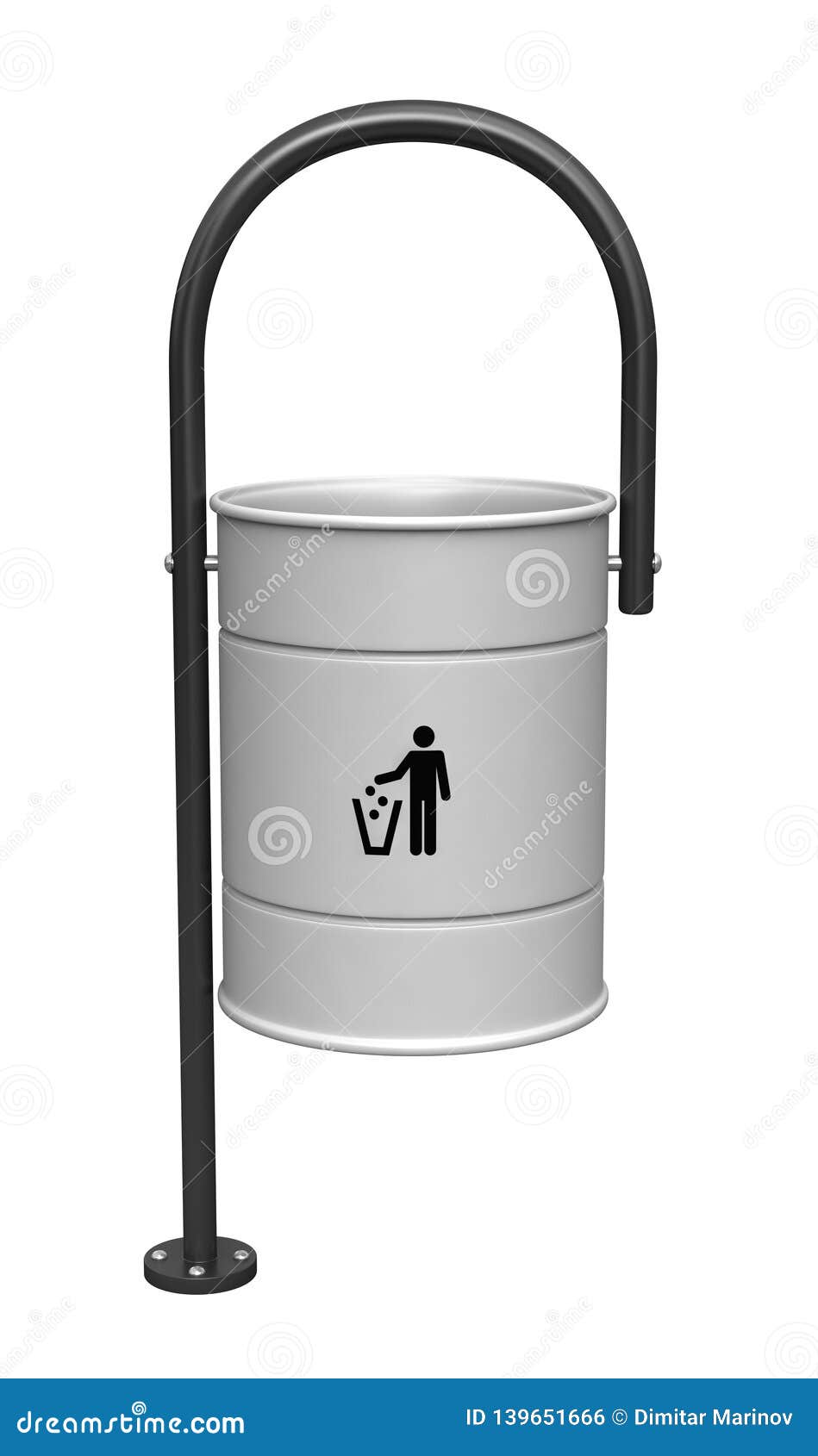 Dustbin stock illustration. Illustration of recycle - 139651666