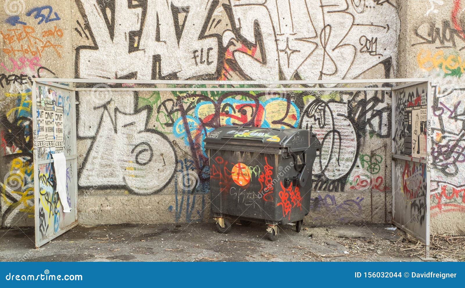 Dustbin in Dirty Environment. Pollution Concept Stock Photo - Image of ...