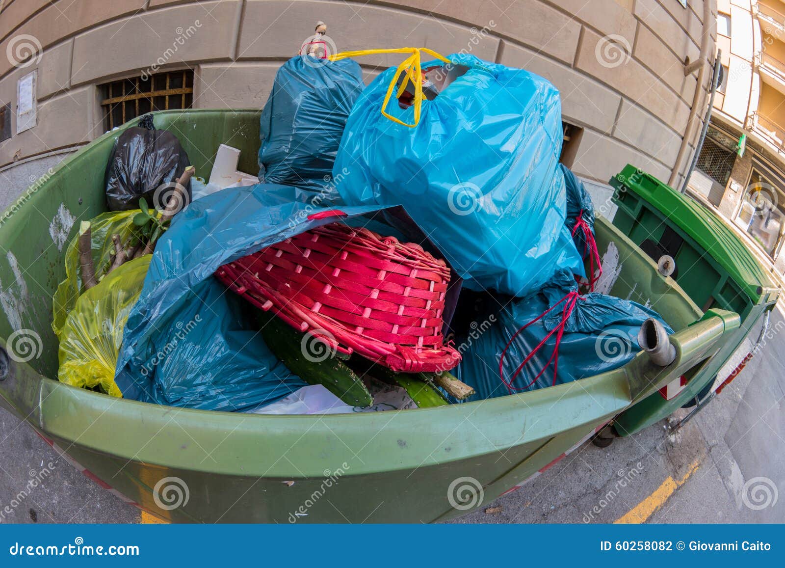 Dustbin stock photo. Image of cargo, road, urban, wealth - 60258082