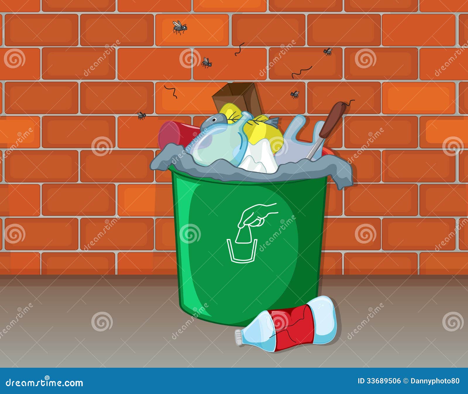 Colorful Dustbin Vector Illustration | CartoonDealer.com #26862424