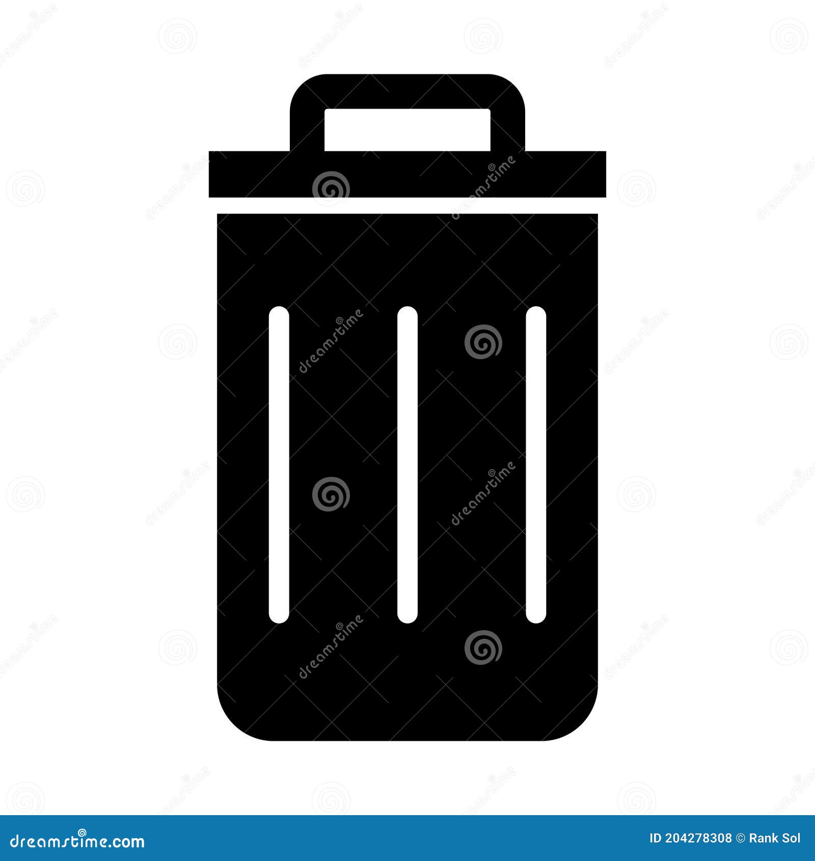 Dustbin Isolated Vector Icon that Can Be Easily Modified or Edited ...
