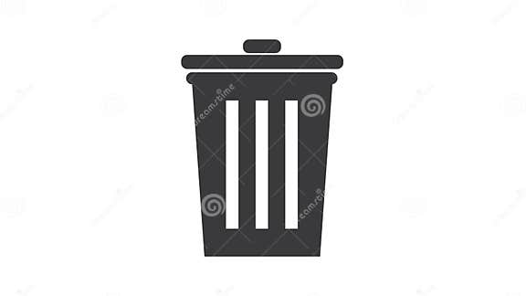 Dustbin symbol stock illustration. Illustration of items - 339230660