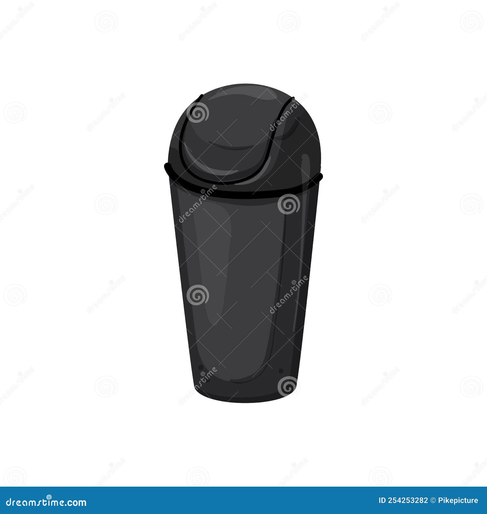 Dustbin Trash Bin Garbage Cartoon Vector Illustration Stock Vector ...