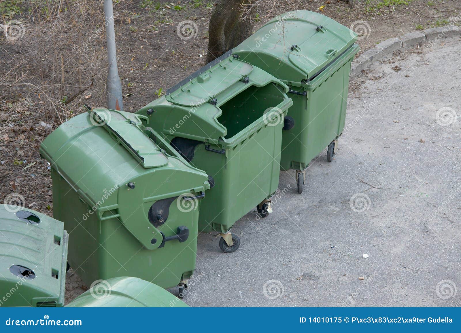 Dustbins stock image. Image of area, rubbish, dumpster - 14010175