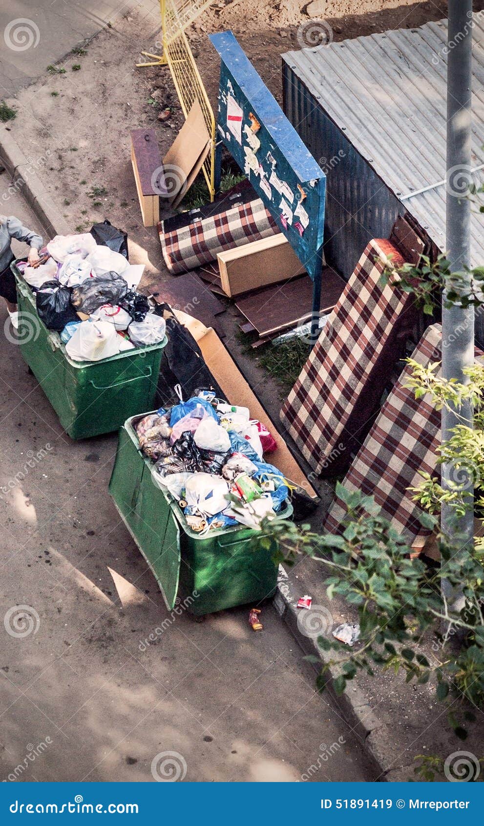 Dustbins stock image. Image of scrap, municipal, bins - 51891419