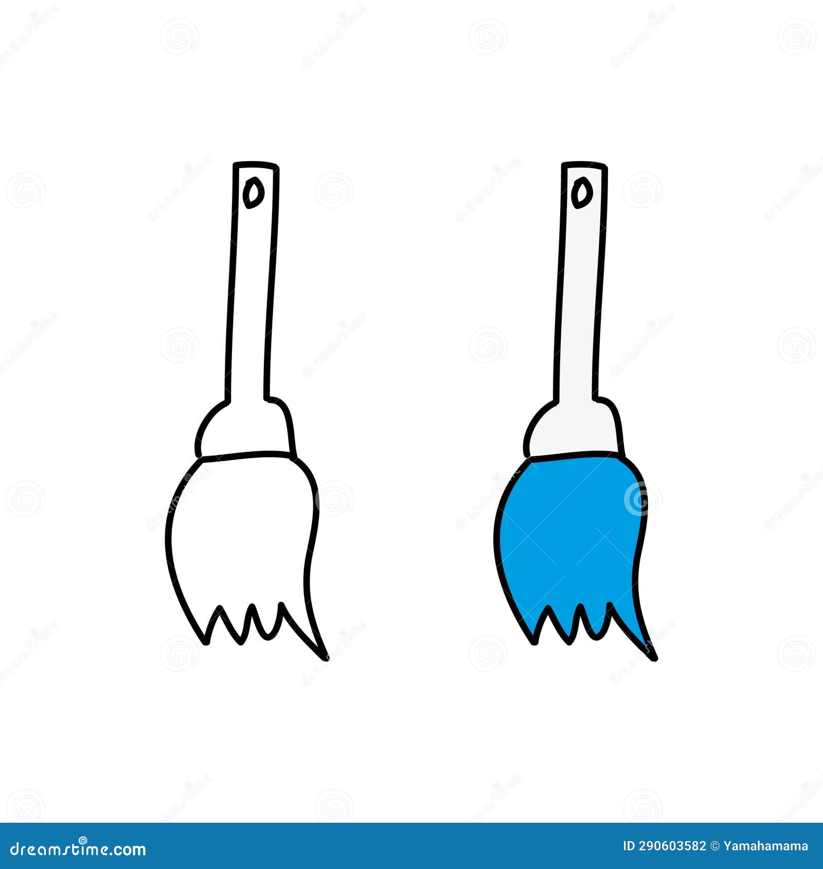 Duster stock vector. Illustration of outline, gray, cleaning - 290603582