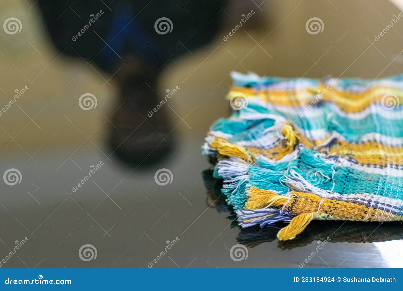 A Duster on Glass Top Table Stock Photo - Image of chores, duster ...