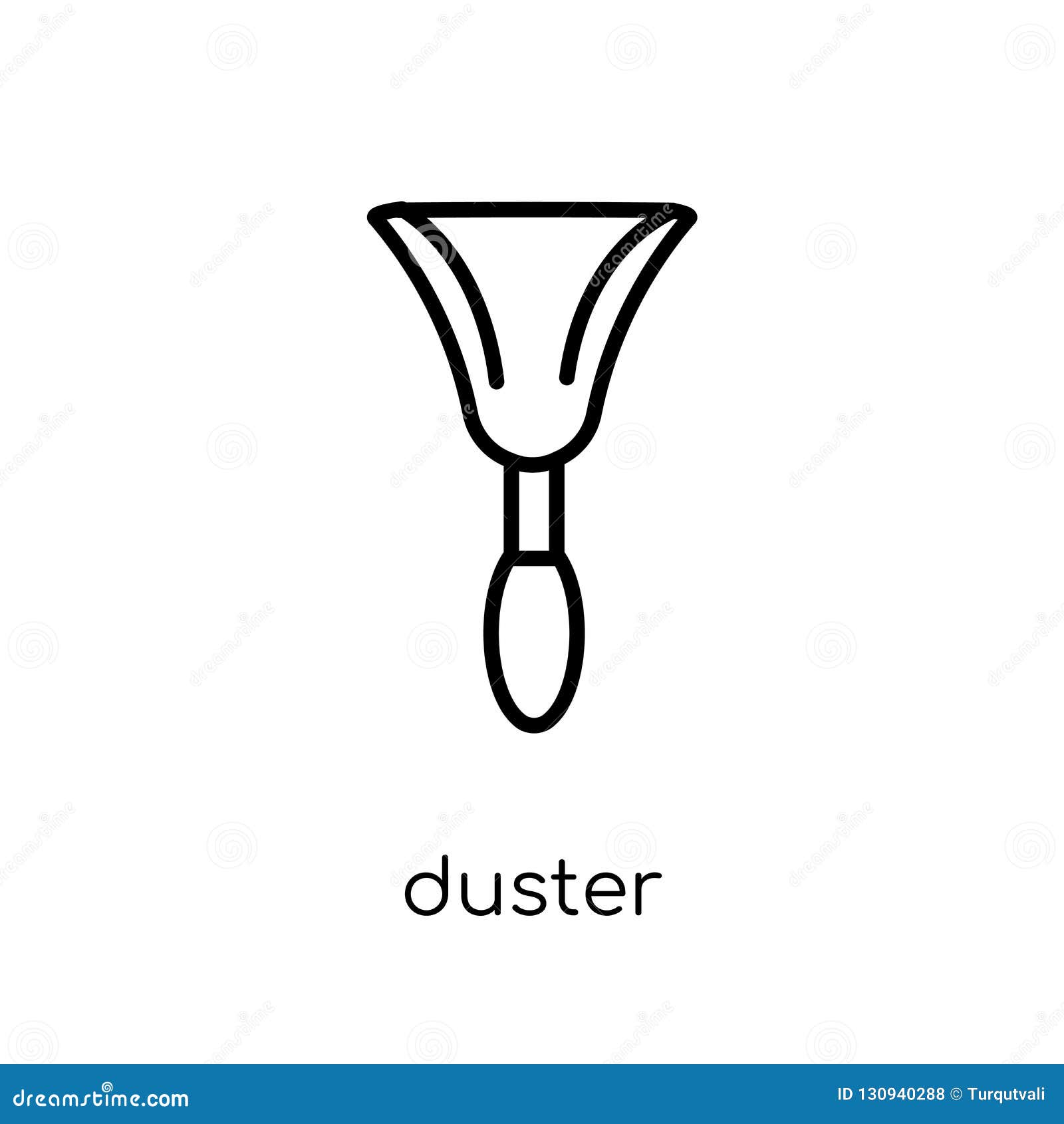 Duster Icon. Trendy Modern Flat Linear Vector Duster Icon on White ...