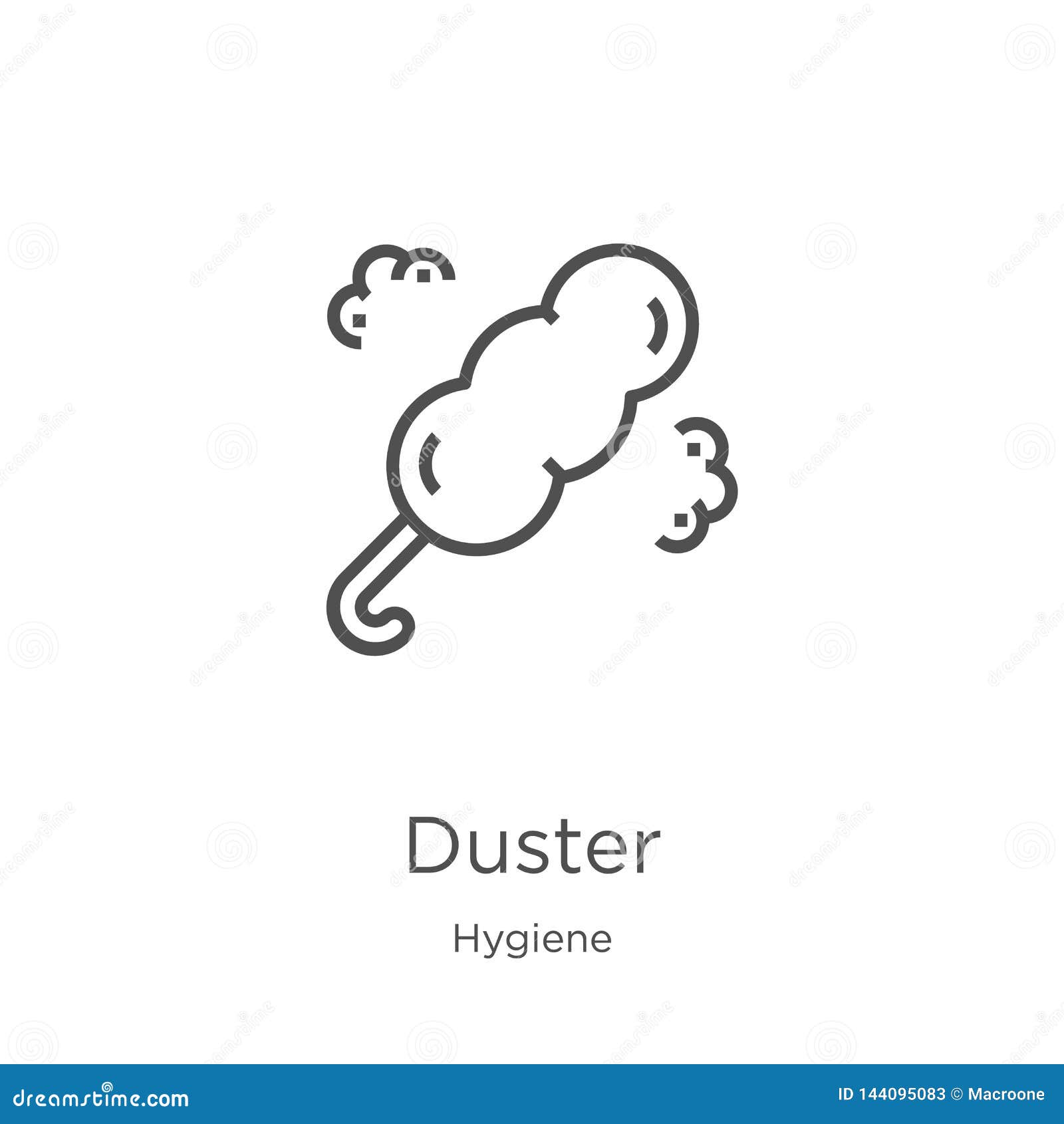 Duster Icon Vector from Hygiene Collection. Thin Line Duster Outline ...