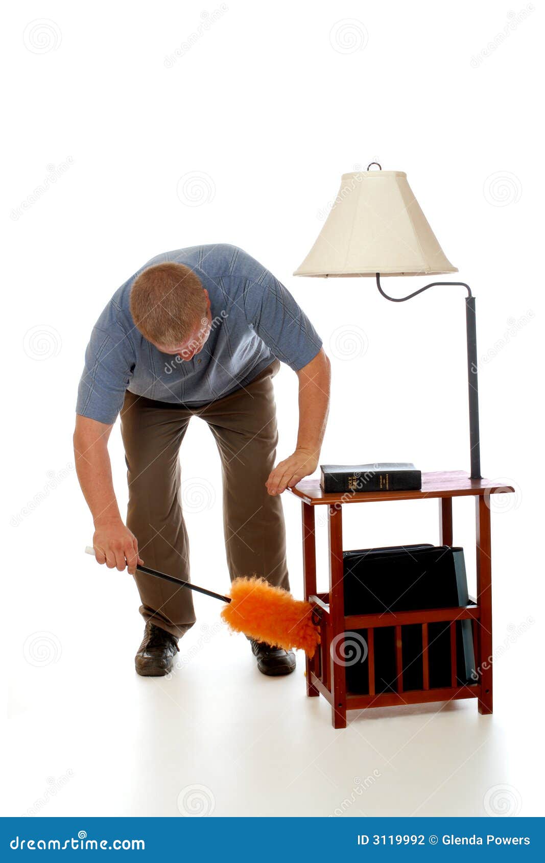 Duster Man stock photo. Image of bend, everyday, bible - 3119992