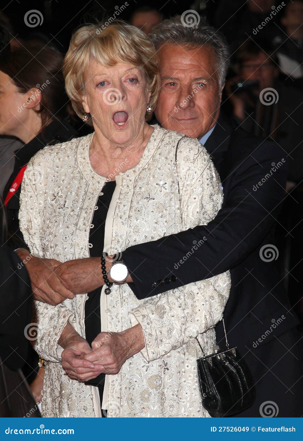 Dustin Hoffman, Dama Maggie Smith Imagen de archivo editorial - Imagen ...