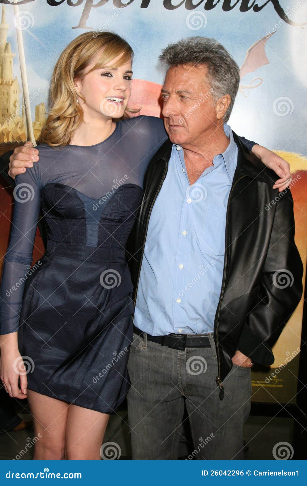 Dustin Hoffman,Emma Watson editorial photo. Image of tale - 26042296