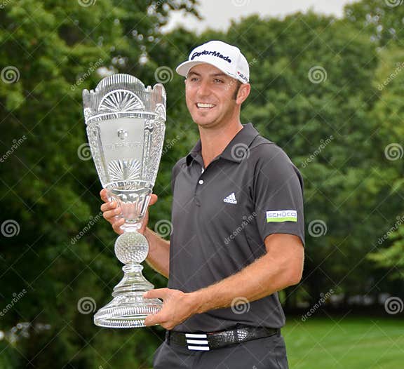 Dustin Johnson editorial photography. Image of barclays - 21041937