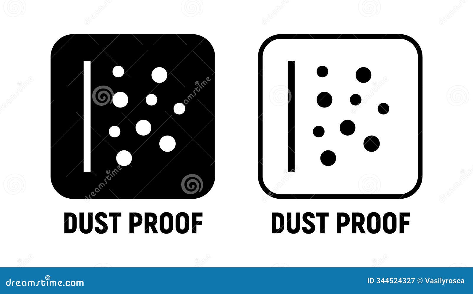 Dustproof Protection Icon. Dustproof Black Symbol Protection Resistant ...